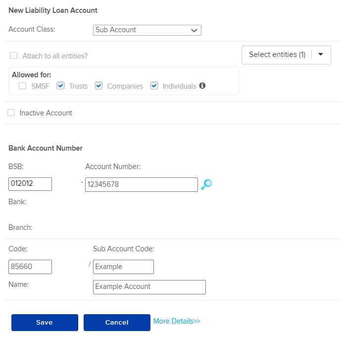 Adding a Loan Account – Simple Invest 360